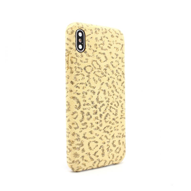 Maskica Leopard za iPhone XS Max zuta