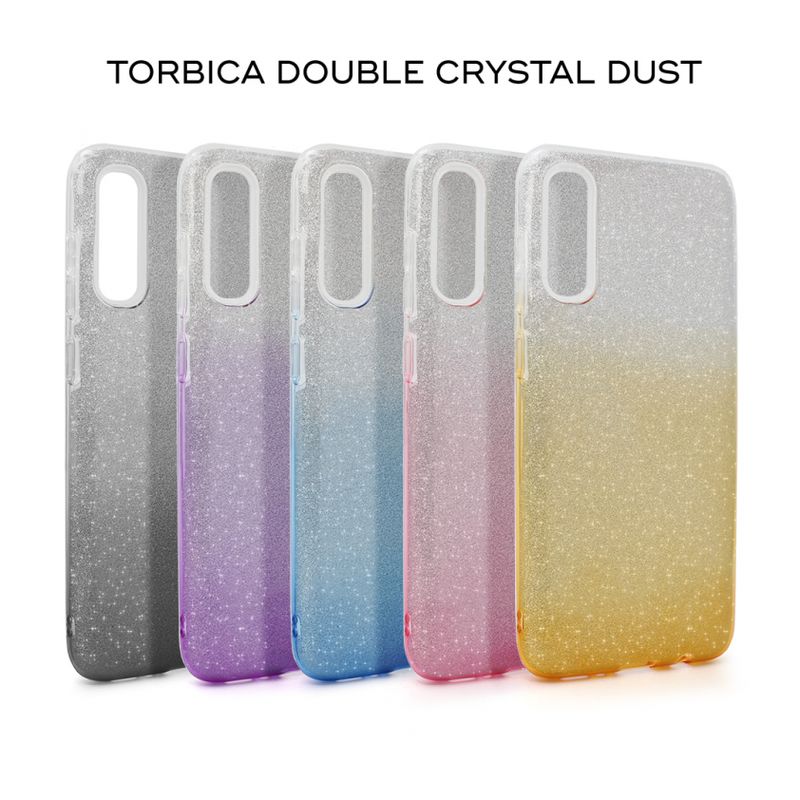 Maskica Double Crystal Dust za Xiaomi Mi Note 10/Note 10 Pro/CC9 Pro Pro zuto srebrna