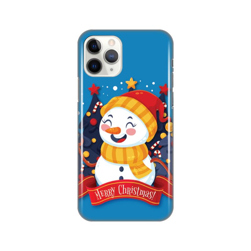 Maskica Silikonska Print za iPhone 11 Pro 5.8 Snowman Merry Christmas
