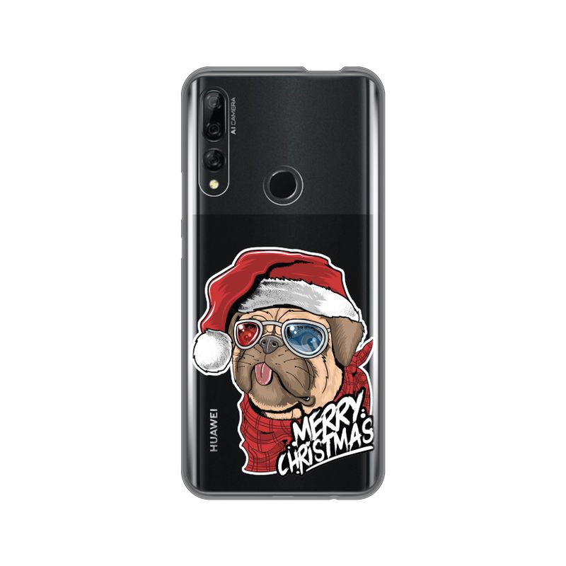 Maskica Silikonska Print Skin za Huawei P smart Z/Y9 Prime 2019/Honor 9X (EU) Christmas Pug