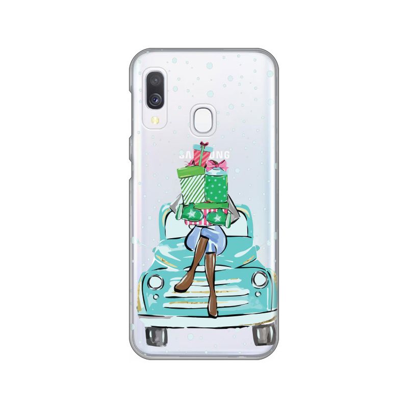 Maskica Silikonska Print Skin za Samsung A202F Galaxy A20e Christmas Ride