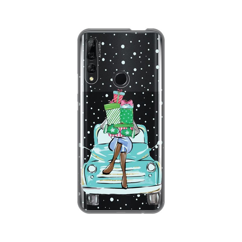 Maskica Silikonska Print Skin za Huawei P smart Z/Y9 Prime 2019/Honor 9X (EU) Christmas Ride