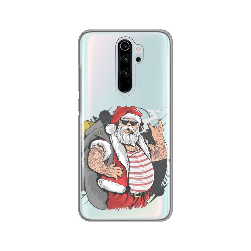 Maskica Silikonska Print Skin za Xiaomi Redmi Note 8 Pro Bad Santa