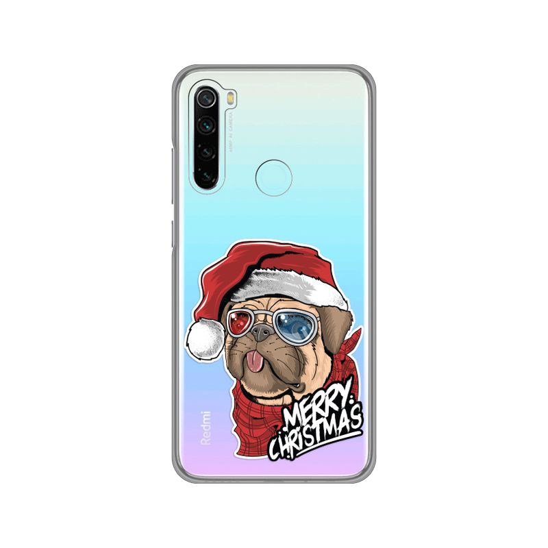 Maskica Silikonska Print Skin za Xiaomi Redmi Note 8 Christmas Pug