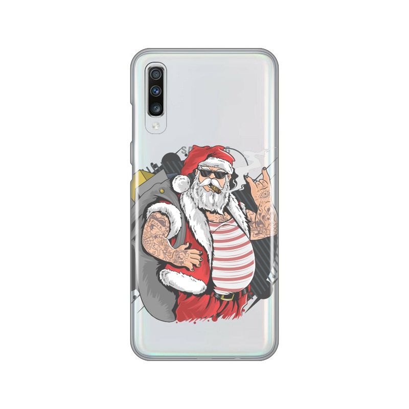 Maskica Silikonska Print Skin za Samsung A705F Galaxy A70 Bad Santa