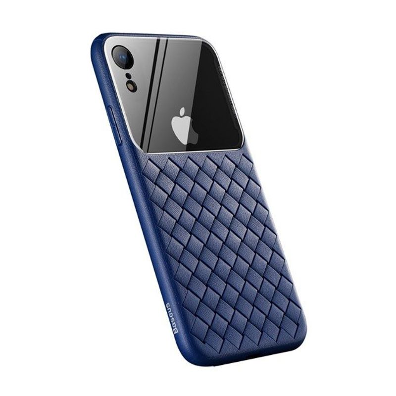 Maskica Baseus Glass Weaving za iPhone XR plava