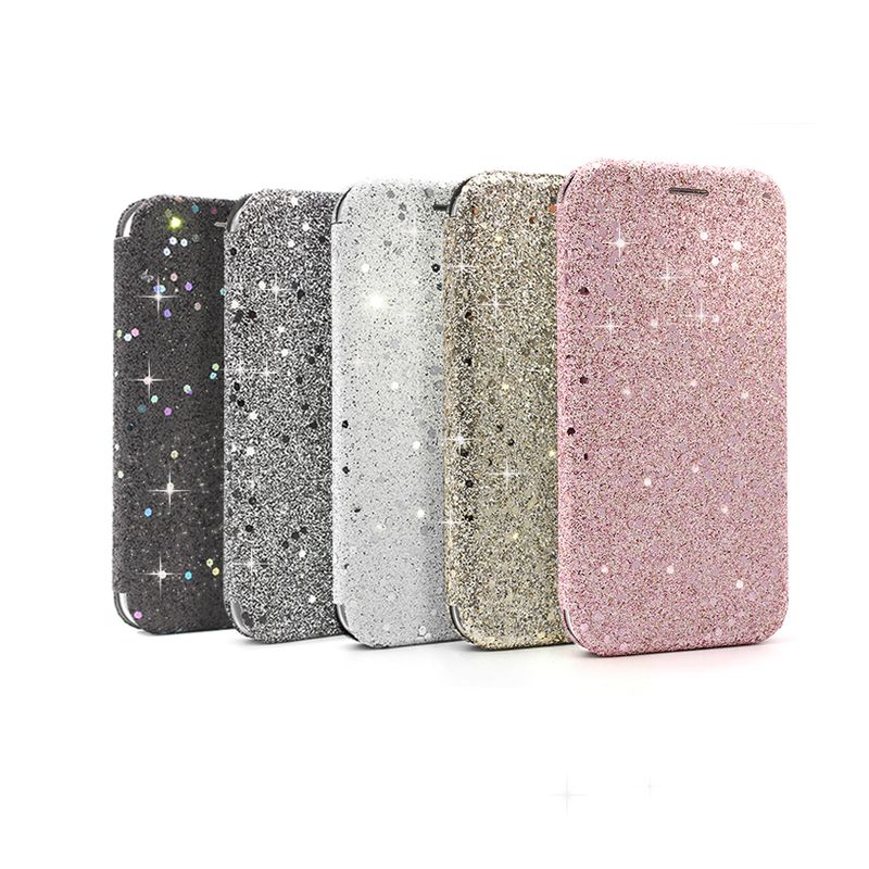 Maskica Flip Diamond za iPhone XS Max crna