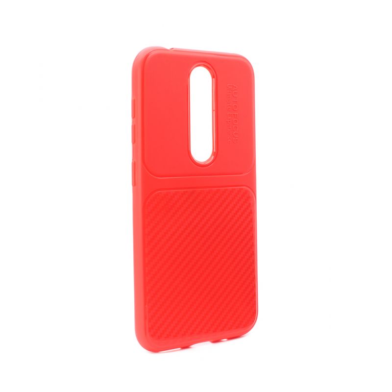 Maskica Elegant Carbon za Nokia 4.2 crvena