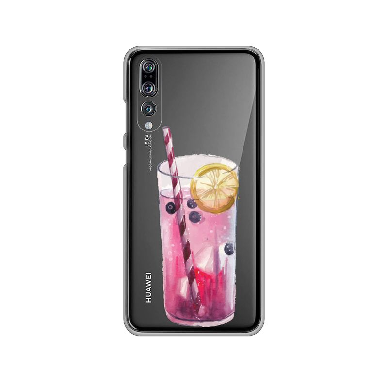 Maskica Silikonska Print Skin za Huawei P30 Watercolor Lemunade