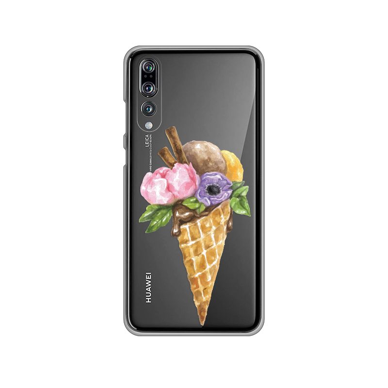 Maskica Silikonska Print Skin za Huawei P30 Watercolor Ice Cream