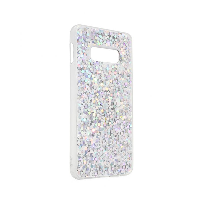 Maskica Younicou Sparkly za Samsung G970 S10e srebrna