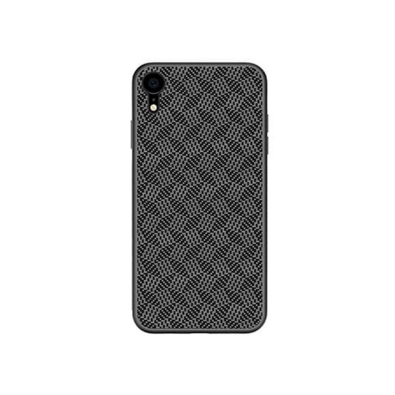 Maskica Nillkin Synthetic Fiber Plaid za iPhone XR crna