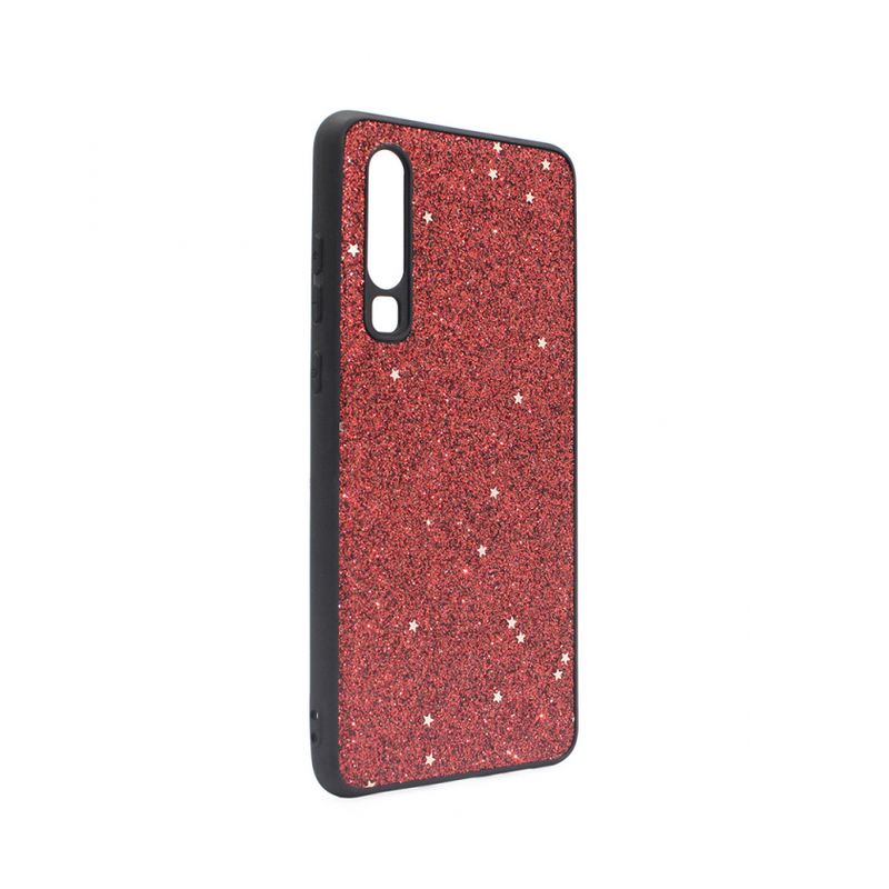 Maskica Sparkle Shiny za Huawei P30 crvena