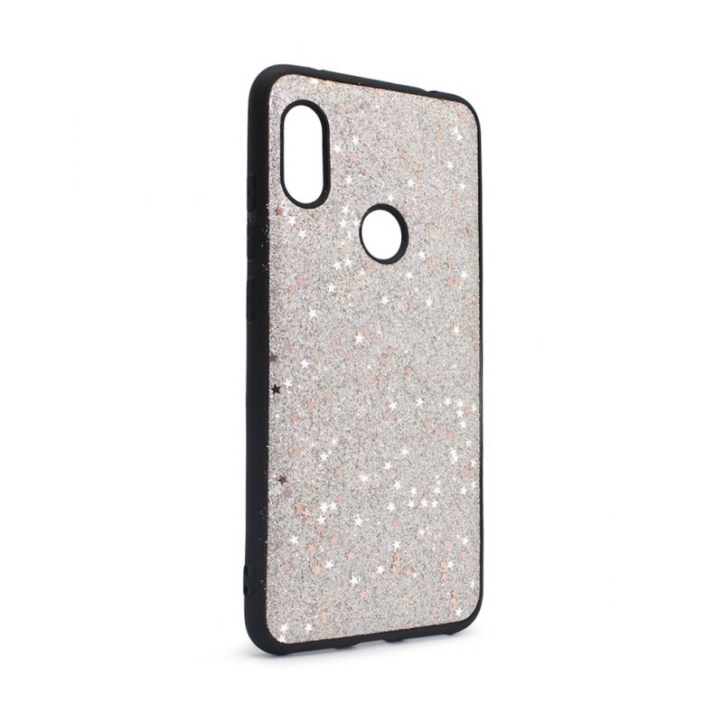 Maskica Sparkle Shiny za Xiaomi Redmi Note 6 Pro srebrna