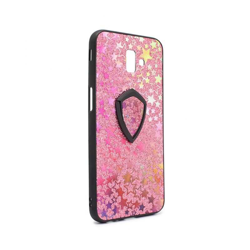 Maskica Colorful Star za Samsung J610FN Galaxy J6 Plus + holder pink