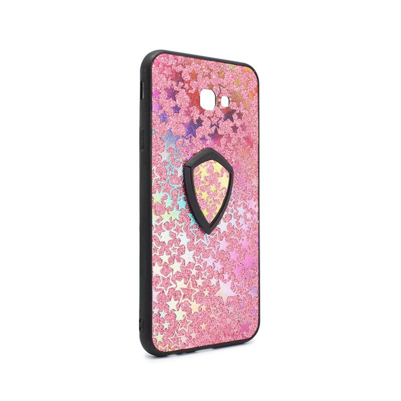 Maskica Colorful Star za Samsung J415FN Galaxy J4 Plus + holder pink