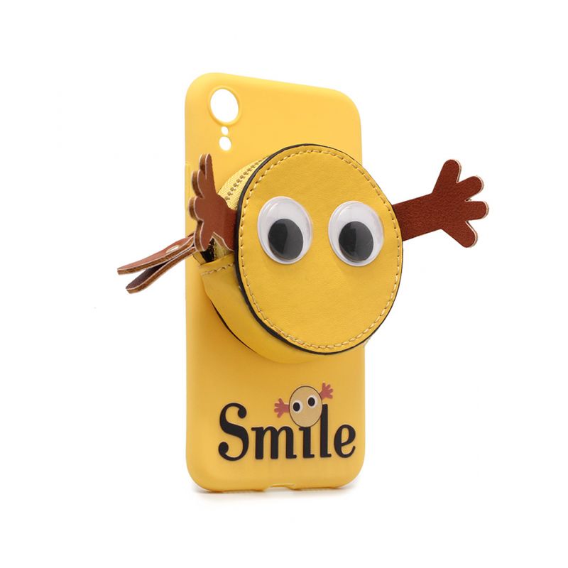 Maskica Smile za iPhone XR zuta