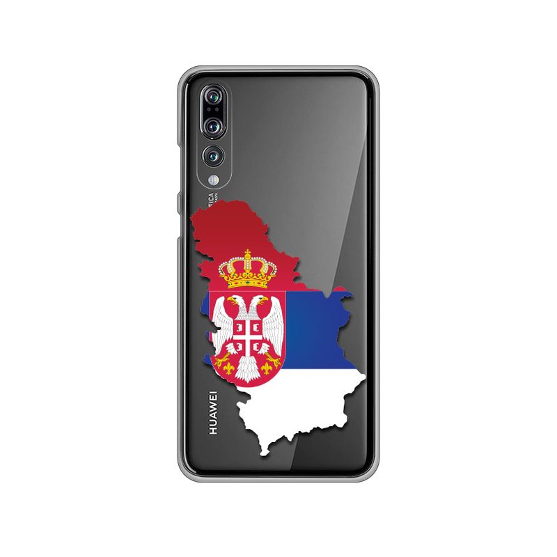 Maskica Silikonska Print Skin za Huawei P30 Serbia Map