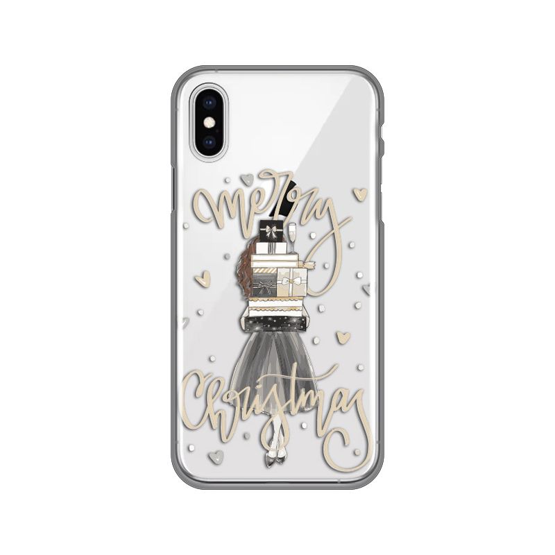 Maskica Silikonska Print Skin za iPhone XS Christmas Girl
