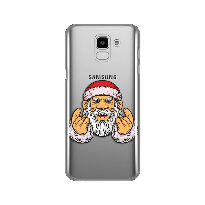 Maskica Silikonska Print Skin za Samsung J600F Galaxy J6 2018 (EU) Rock And Roll Santa