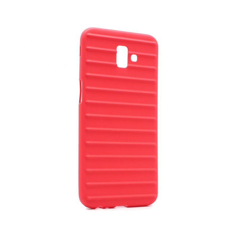 Maskica Ribbed za Samsung J610FN Galaxy J6 Plus crvena