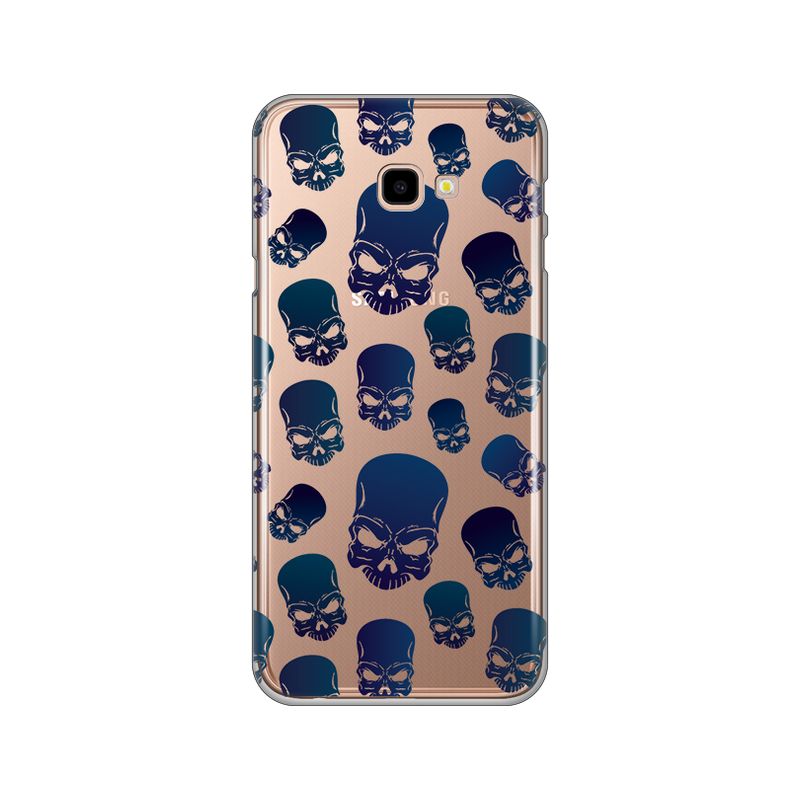 Maskica silikonska Print Skin za Samsung J415F Galaxy J4 Plus Blue Skulls