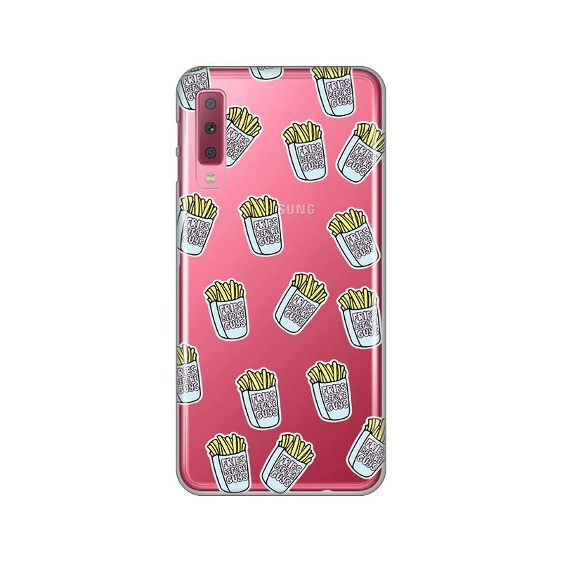 Maskica Silikonska Print Skin za Samsung A750F Galaxy A7 2018 Minty Fries