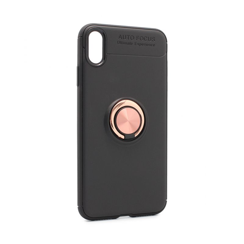 Maskica Becation za iPhone XS Max crna + roze holder/auto stalak