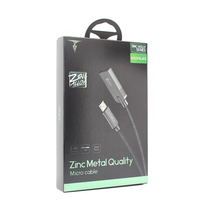 Data kabl T-phox T-L809 Zinc Holly micro USB zlatni 1m