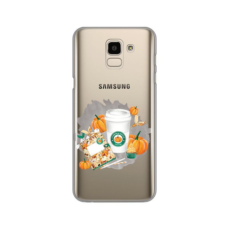 Maskica Silikonska Print Skin za Samsung J600F Galaxy J6 2018 (EU) Pumkin Spice