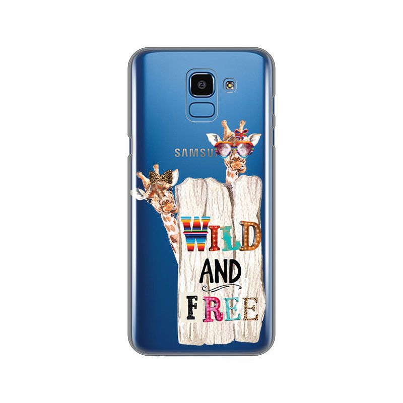 Maskica Silikonska Print Skin za Samsung J600F Galaxy J6 2018 (EU) Wild And Free Giraffe
