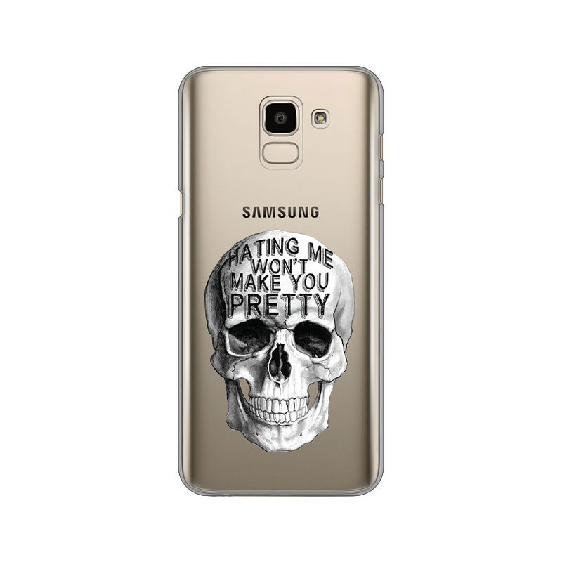 Maskica Silikonska Print Skin za Samsung J600F Galaxy J6 2018 (EU) Hating Me Skull