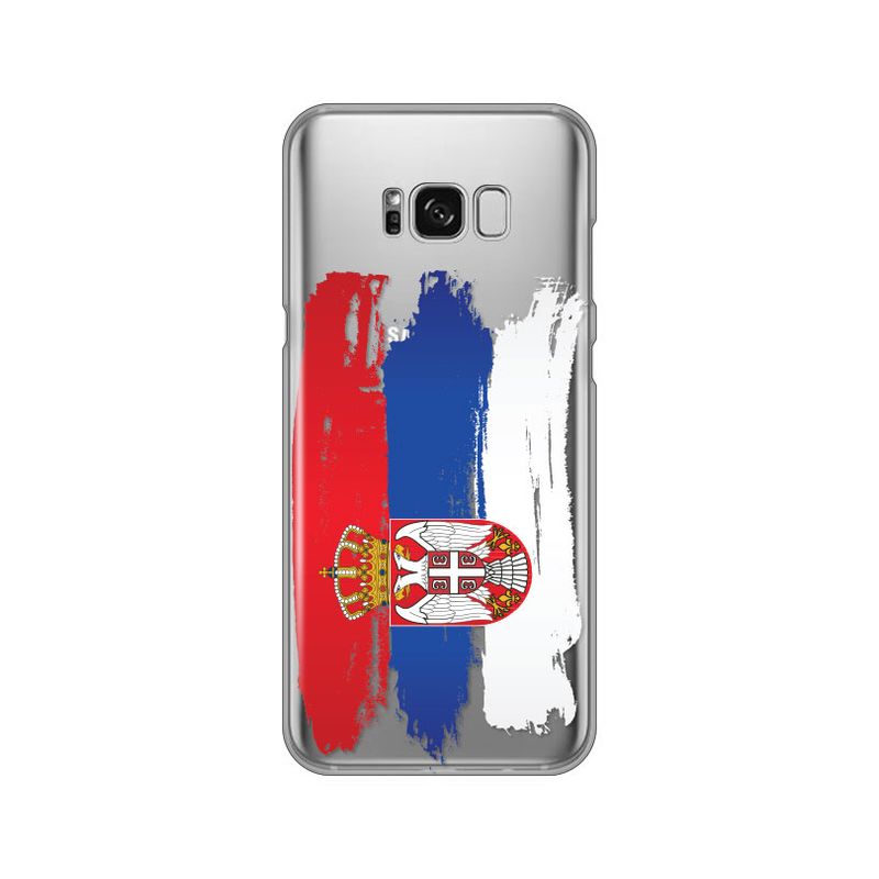 Maskica Silikonska print skin za Samsung G955 S8 Plus Serbian Splash Flag