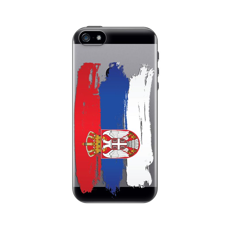 Maskica Silikonska print skin za iPhone 5 Serbian Splash Flag