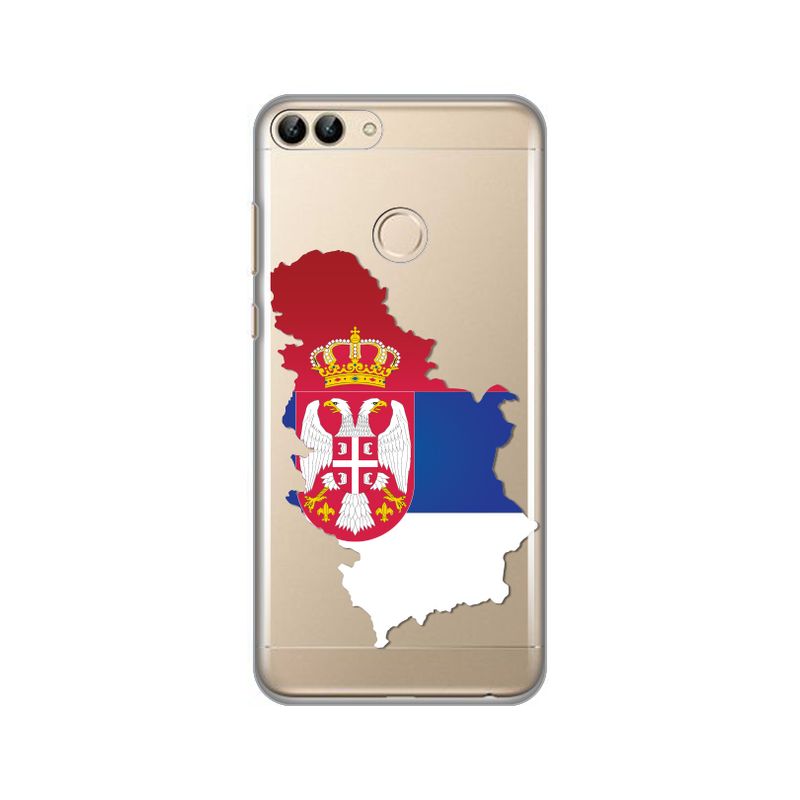 Maskica Silikonska print skin za Huawei P smart/Enjoy 7S Serbia Map