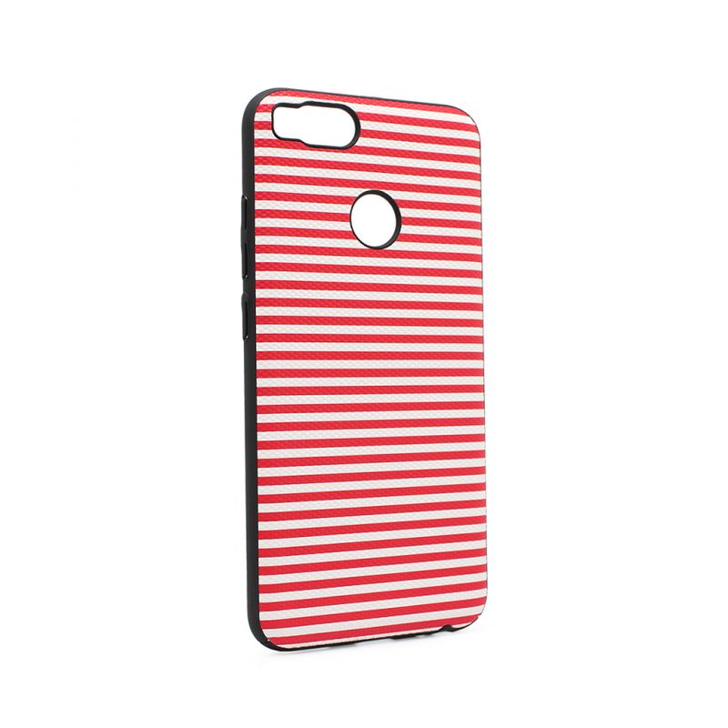 Maskica Luo Stripes za Xiaomi A1/5X crvena