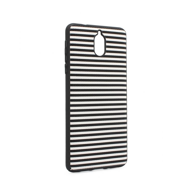 Maskica Luo Stripes za Nokia 3.1 2018 crna