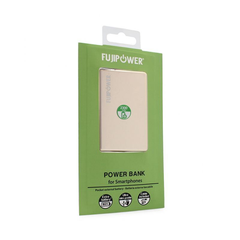 Back up baterija Puro Fujipower univerzalna 2300mAh zlatna