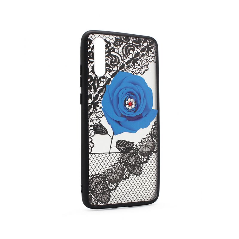 Maskica Lace Flower za Huawei P20 plava