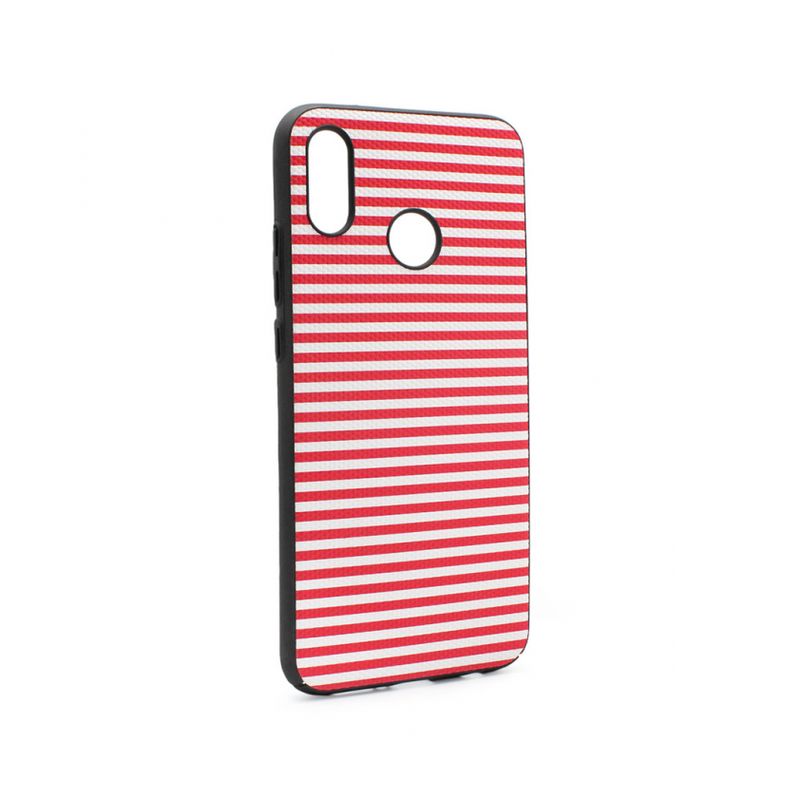 Maskica Luo Stripes za Huawei P20 Lite crvena