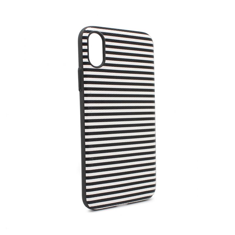 Maskica Luo Stripes za iPhone X crna
