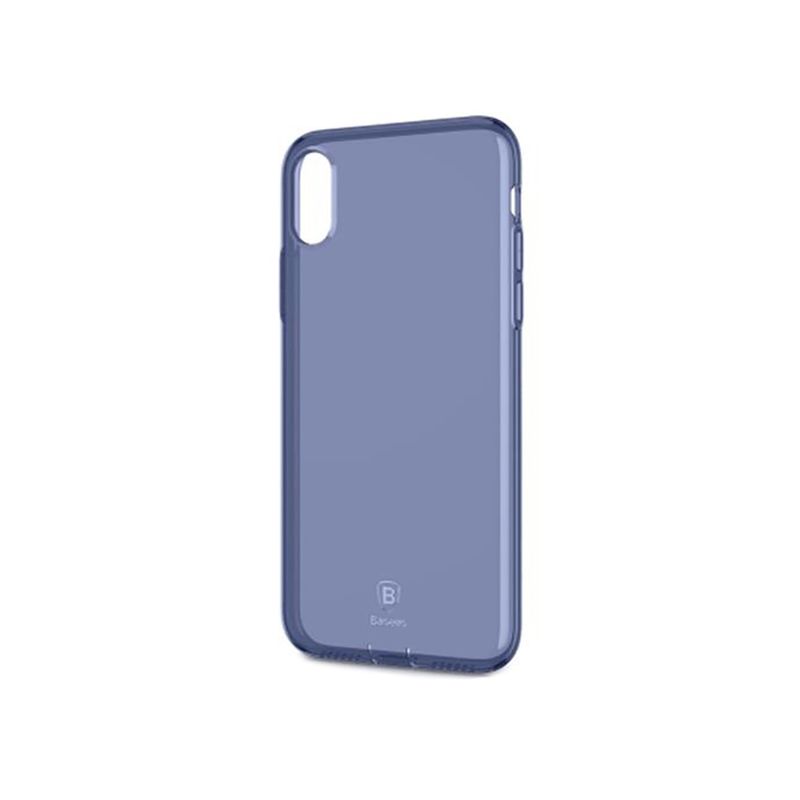 Maskica Baseus Simple with pluggy za iPhone X plava