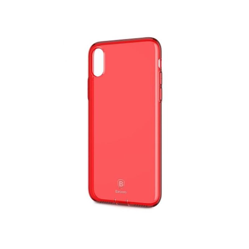 Maskica Baseus Simple with pluggy za iPhone X crvena
