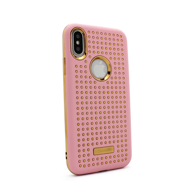 Maskica Hot Dots za iPhone X roze