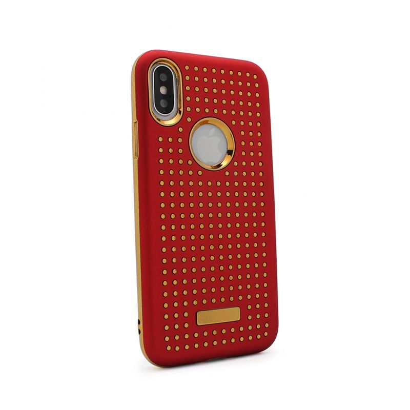 Maskica Hot Dots za iPhone X crvena