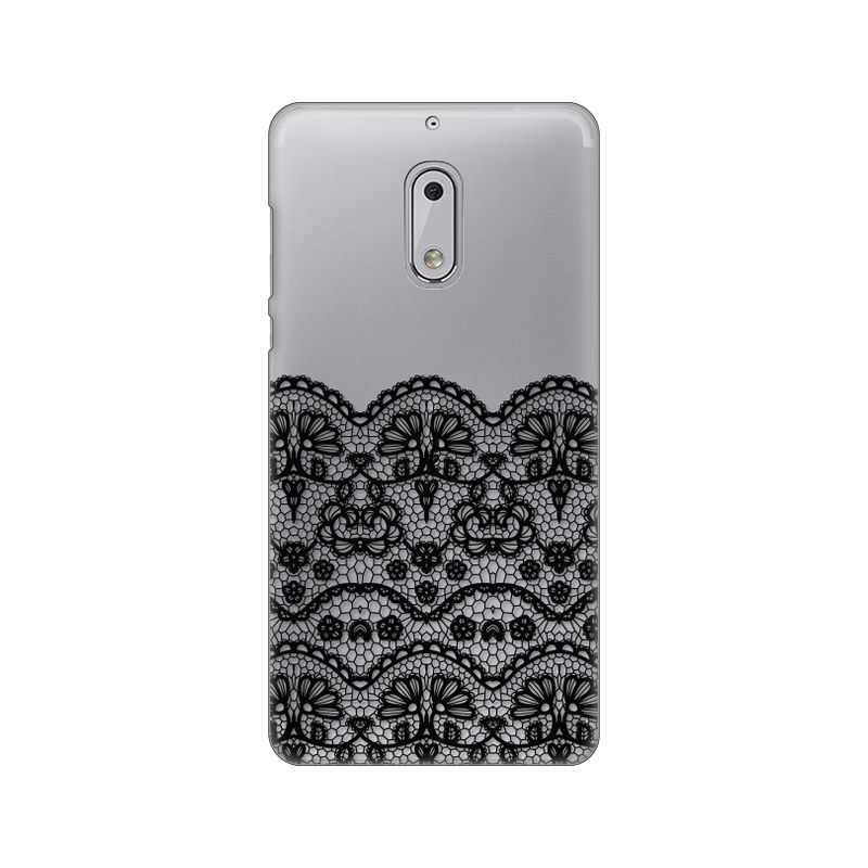 Maskica Silikonska Print Skin Za Nokia 6 Black Lace