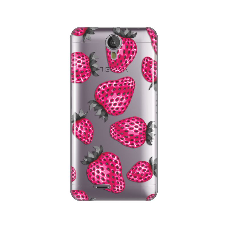 Maskica Silikonska Print Skin Za Tesla Smartphone 6.2 Pink Strawberry Pattern