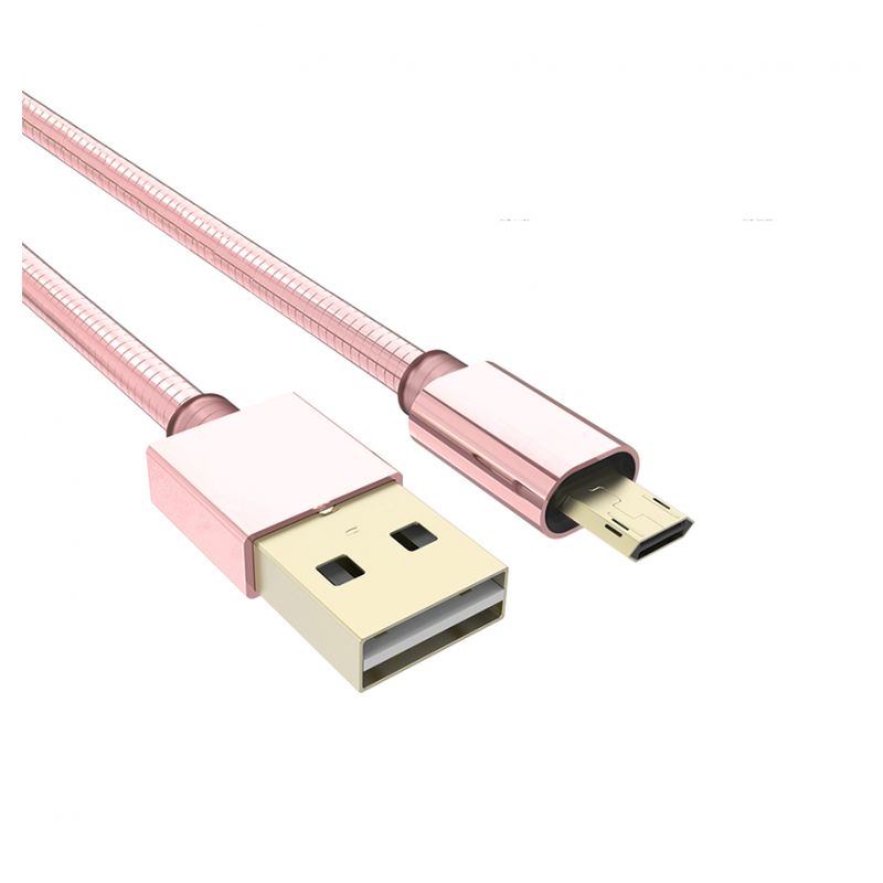 Data kabl LDNIO LS24 micro USB roze 1m