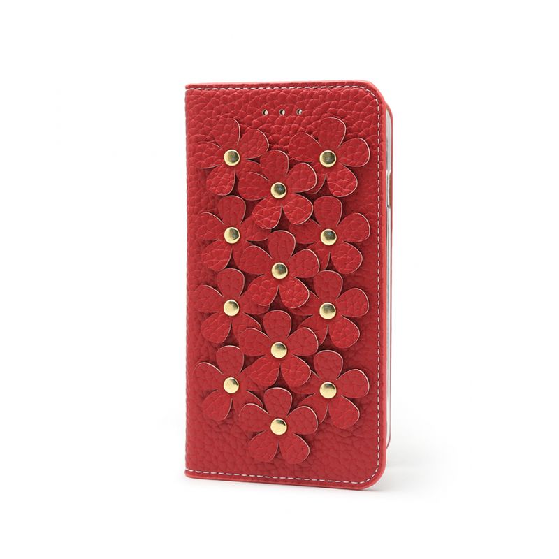 Maskica Kavaro bi fold Flowers za iPhone 7/8 crvena