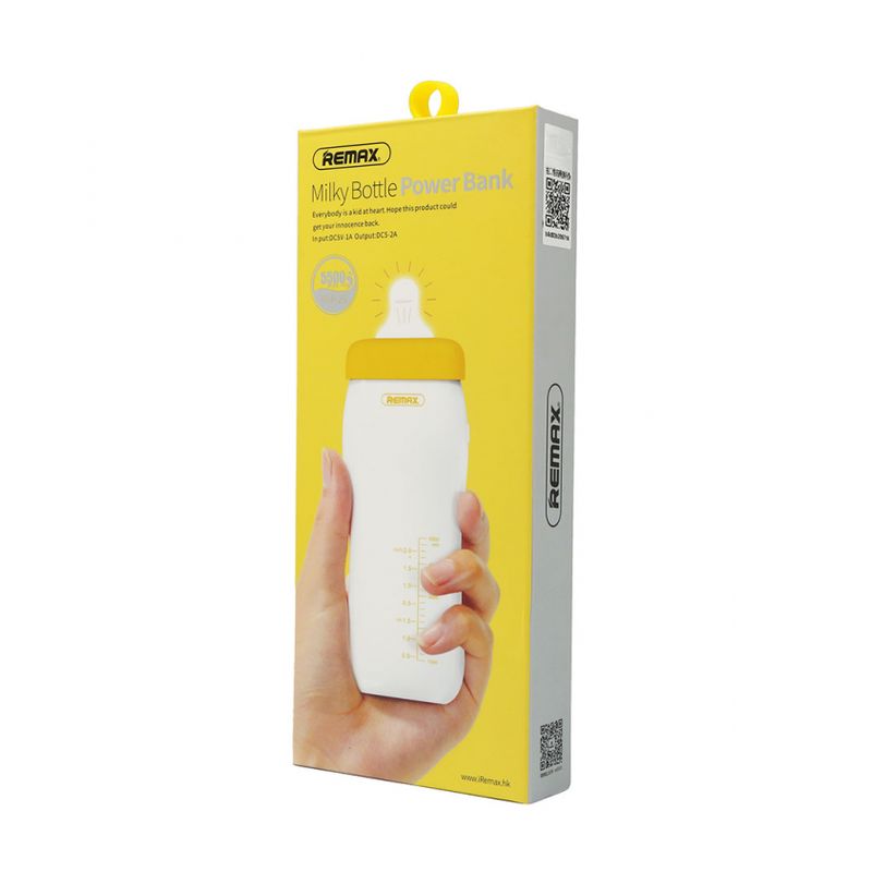 Back up baterija REMAX Milky Bottle RPP-29 5500mAh zuta